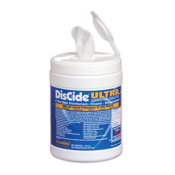 Toallitas desinfectantes DisCide Ultra c/160 pz