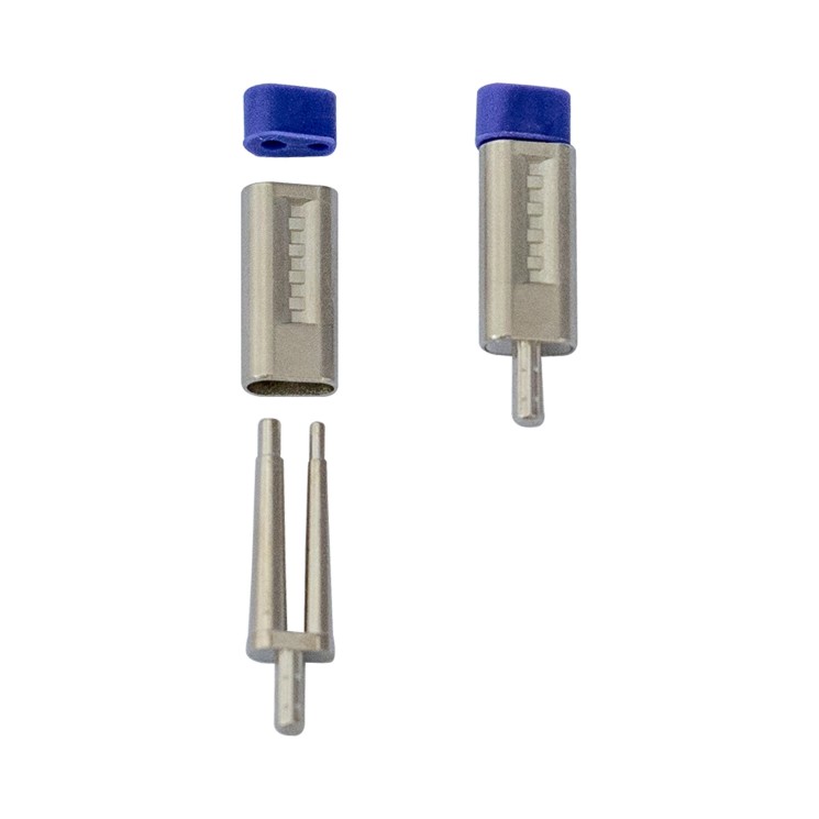 Dowel Pins Dobles con Funda con Tope de Plástico pza.